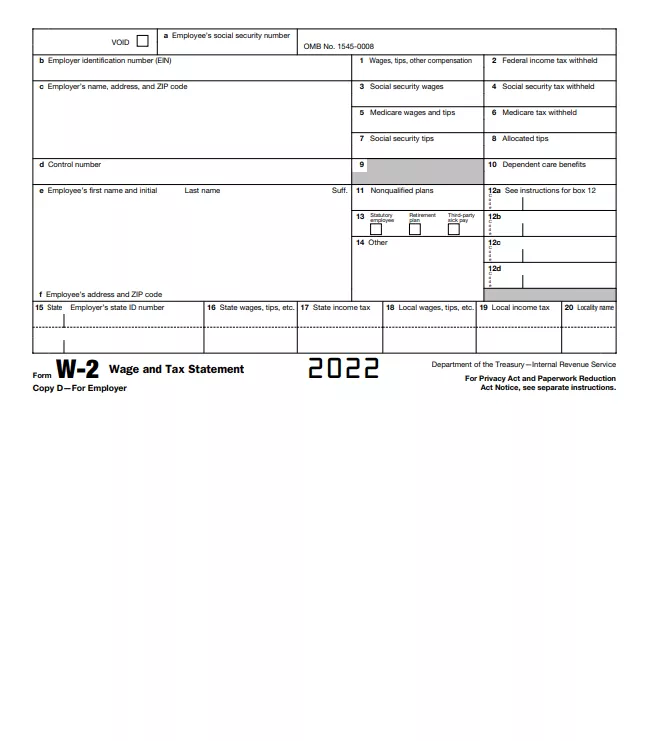 Fillable Form W2 (2022) | Edit, Sign & Download in PDF | PDFRun