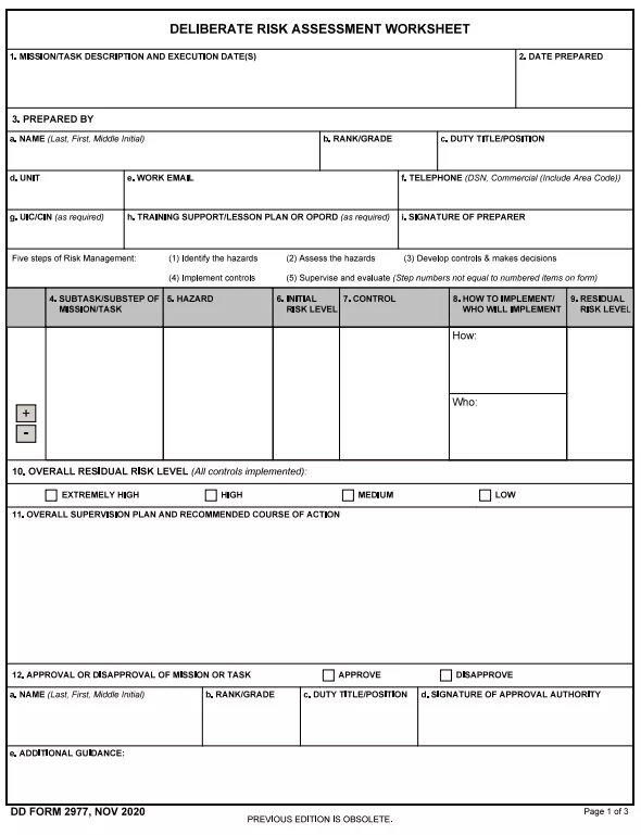Fillable Form DD 2977 | Edit, Sign & Download in PDF | PDFRun