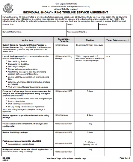 Fillable Form DS-5109 (2021) | Edit, Sign & Download in PDF | PDFRun