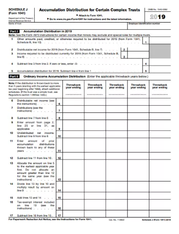 Fillable Form 1041 (Schedule J) | Edit, Sign & Download in PDF | PDFRun