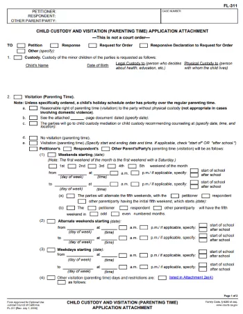 Fillable Form California Courts FL-311 | PDFRun