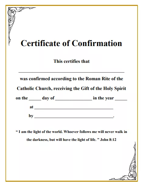 Fillable Form Confirmation Certificate | PDFRun