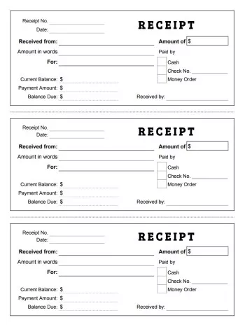 Fillable Form Receipt | Edit, Sign & Download in PDF | PDFRun