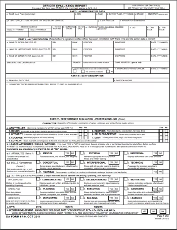 Fillable Form DA Form 67 9 | Edit, Sign & Download in PDF | PDFRun