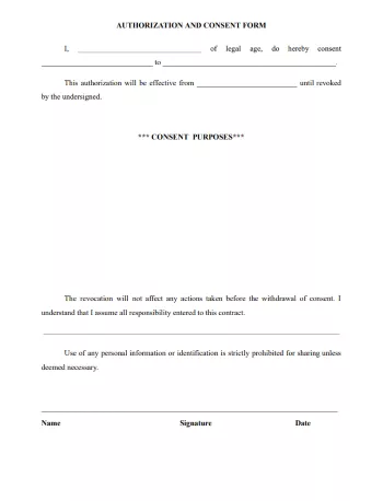 Fillable Form General Consent | Edit, Sign & Download in PDF | PDFRun