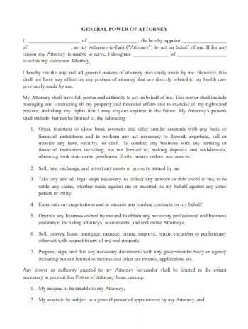 Fillable General Power of Attorney | Edit, Sign & Download in PDF | PDFRun
