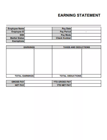Fillable Form Pay Stub Flat Rate | Edit, Sign & Download in PDF | PDFRun