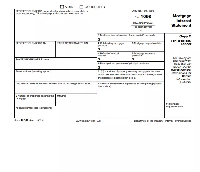 Fillable Form 1098 (2022) | Edit, Sign & Download in PDF | PDFRun