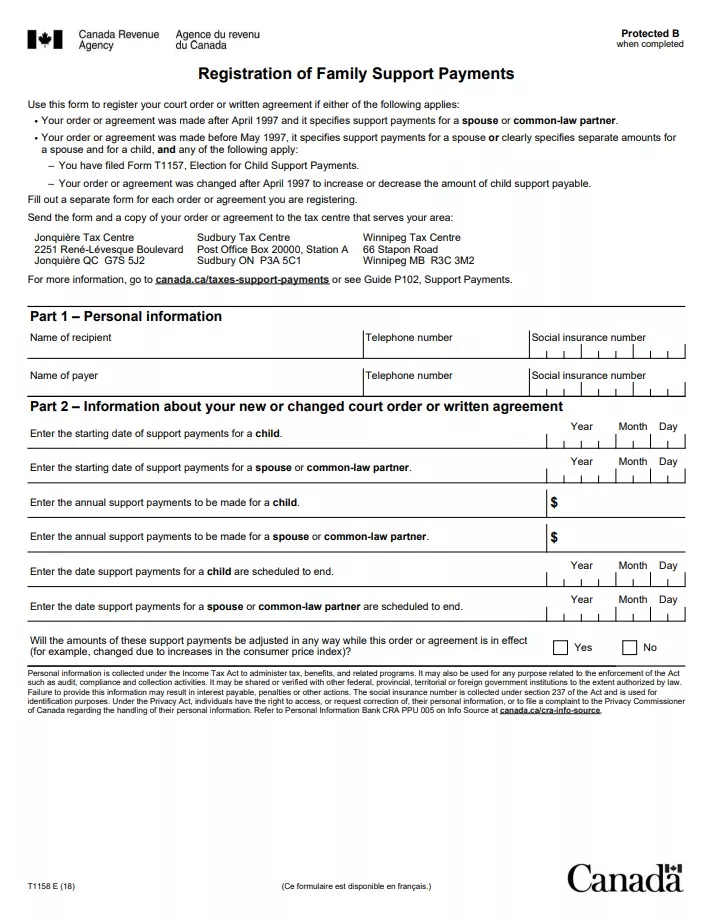 Fillable Form T1158 | Edit, Sign & Download in PDF | PDFRun