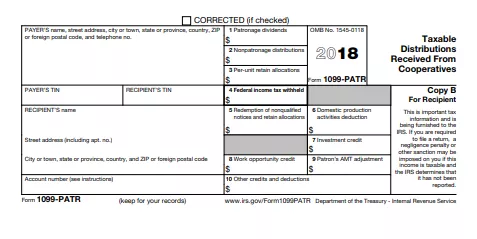 Fillable Form 1099-PATR (2018) | Edit, Sign & Download in PDF | PDFRun