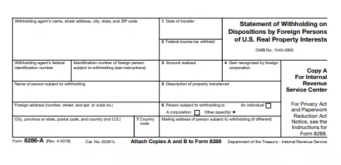 Fillable Form 8288-A | Edit, Sign & Download in PDF | PDFRun