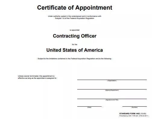 Fillable Form SF-1402 | Edit, Sign & Download in PDF | PDFRun