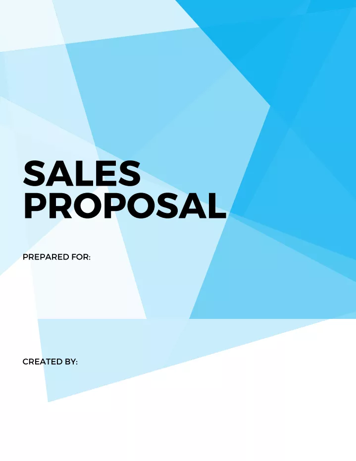Fillable Form Sales Proposal | Edit, Sign & Download in PDF | PDFRun