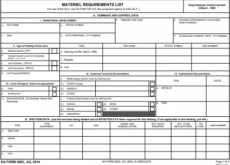 Fillable Form DA 5682 | Edit, Sign & Download in PDF | PDFRun