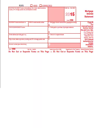 Fillable Form 1098 (2015) | Edit, Sign & Download in PDF | PDFRun
