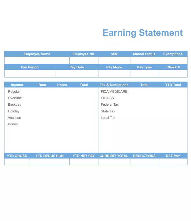 Fillable Form Paystub Complete | Edit, Sign & Download in PDF | PDFRun