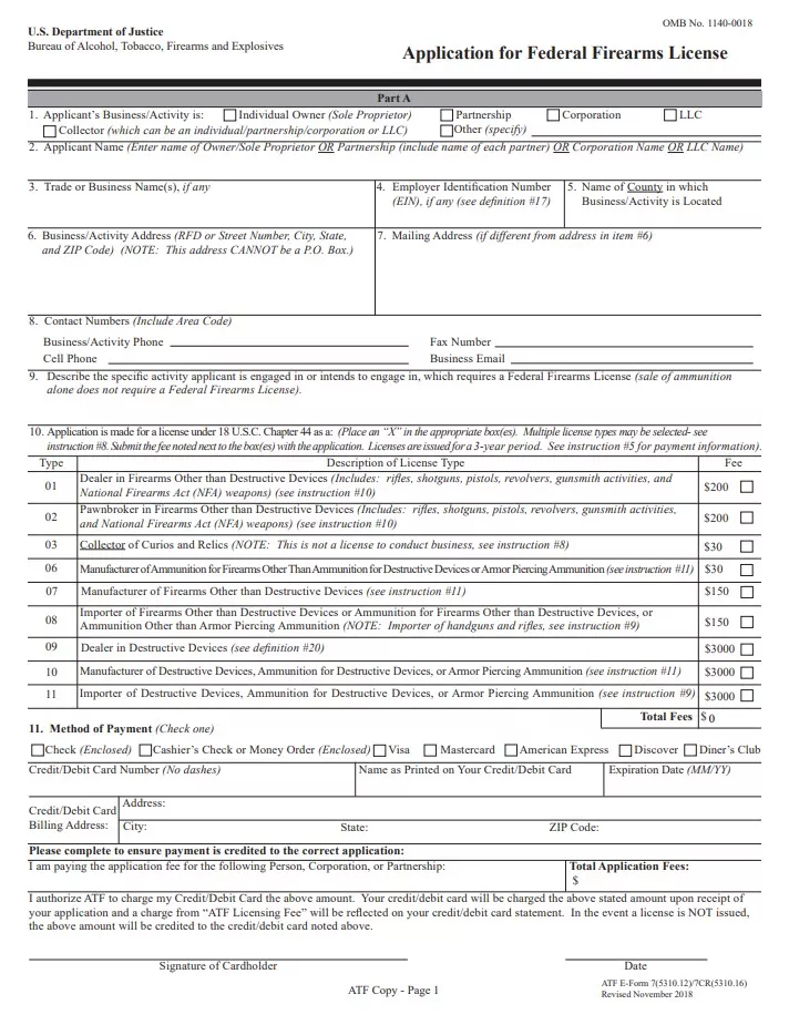 Fillable Form ATF E-7 Form | Edit, Sign & Download in PDF | PDFRun