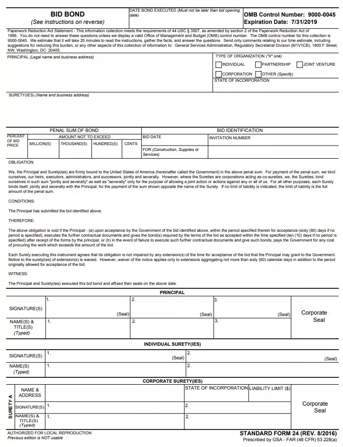 Fillable Form SF 24 | Edit, Sign & Download in PDF | PDFRun