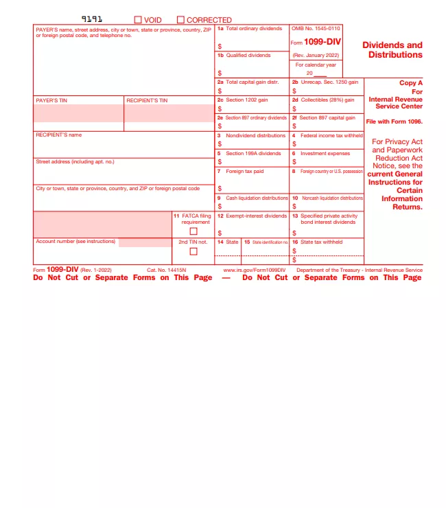 Fillable Form 1099-DIV (2022) | Edit, Sign & Download in PDF | PDFRun