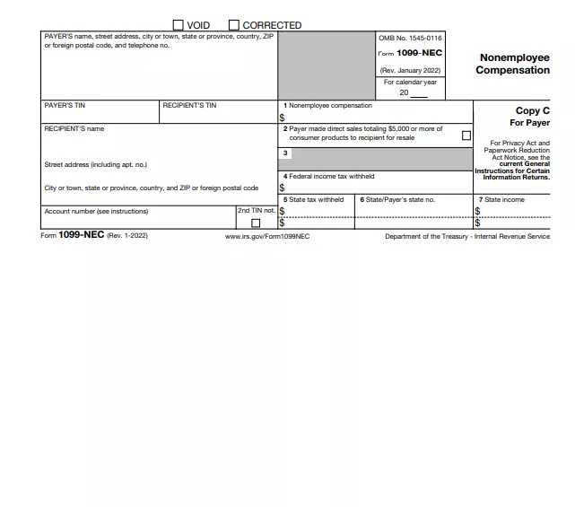 Fillable Form 1099-NEC (2021) | Edit, Sign & Download in PDF | PDFRun