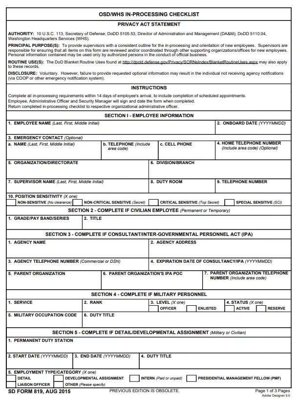 Fillable Form SD 819 | Edit, Sign & Download in PDF | PDFRun